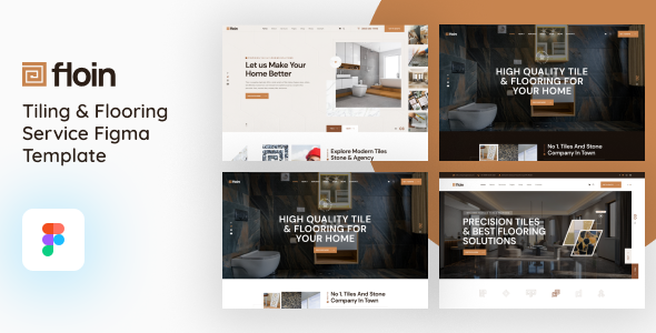 Floin - Tiling & Flooring Services Figma Template by Pixydrops ...