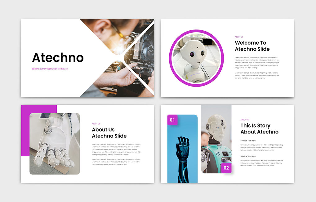 Atechno - Technology Keynote Template, Presentation Templates ...