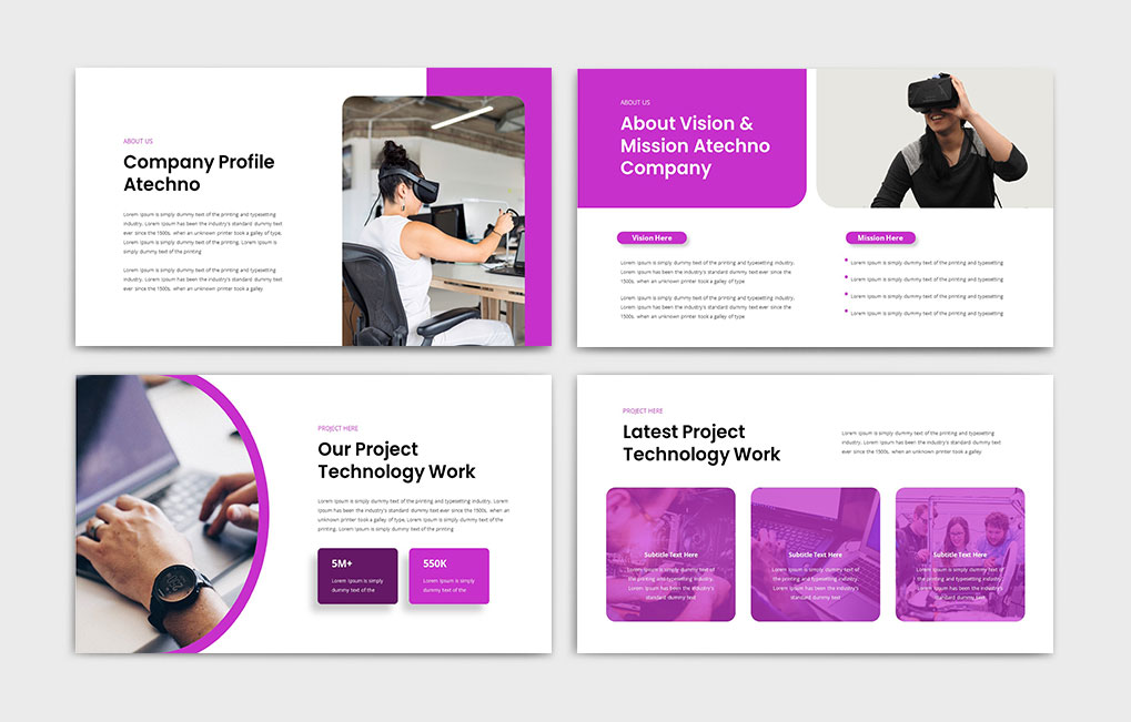 Atechno - Technology Keynote Template, Presentation Templates ...