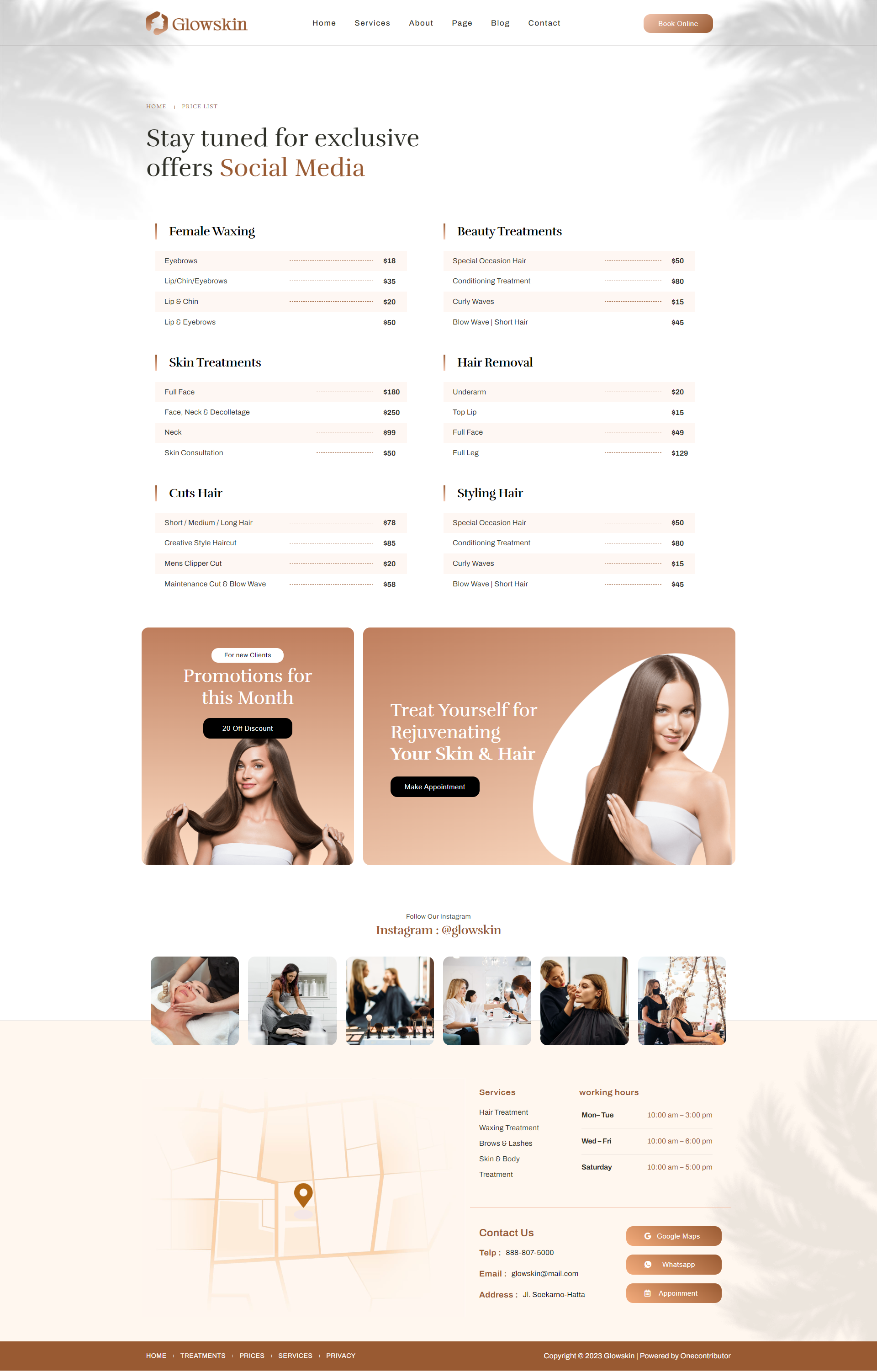Glowskin - Beauty Salon & Spa Elementor Template Kit by onecontributor