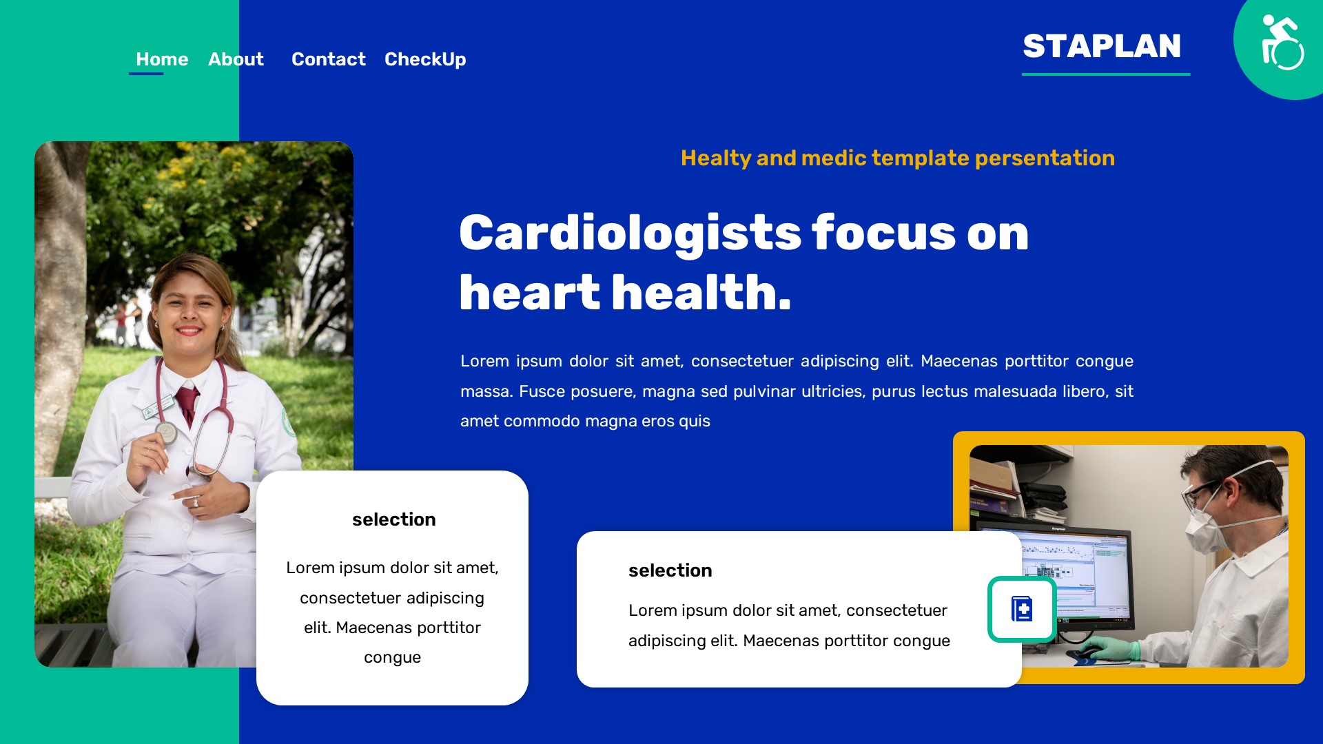 Staplan - Healty and medical Keynote Template, Presentation Templates