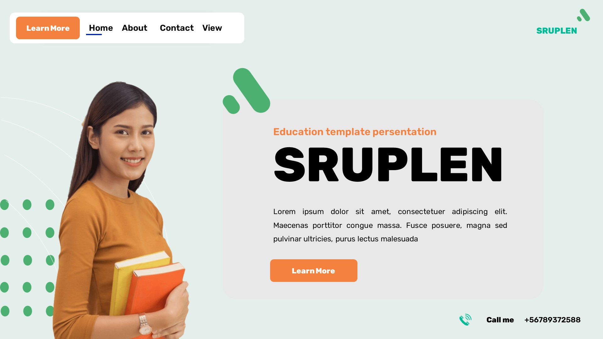Sruplen - Education Google Slides Template, Presentation Templates
