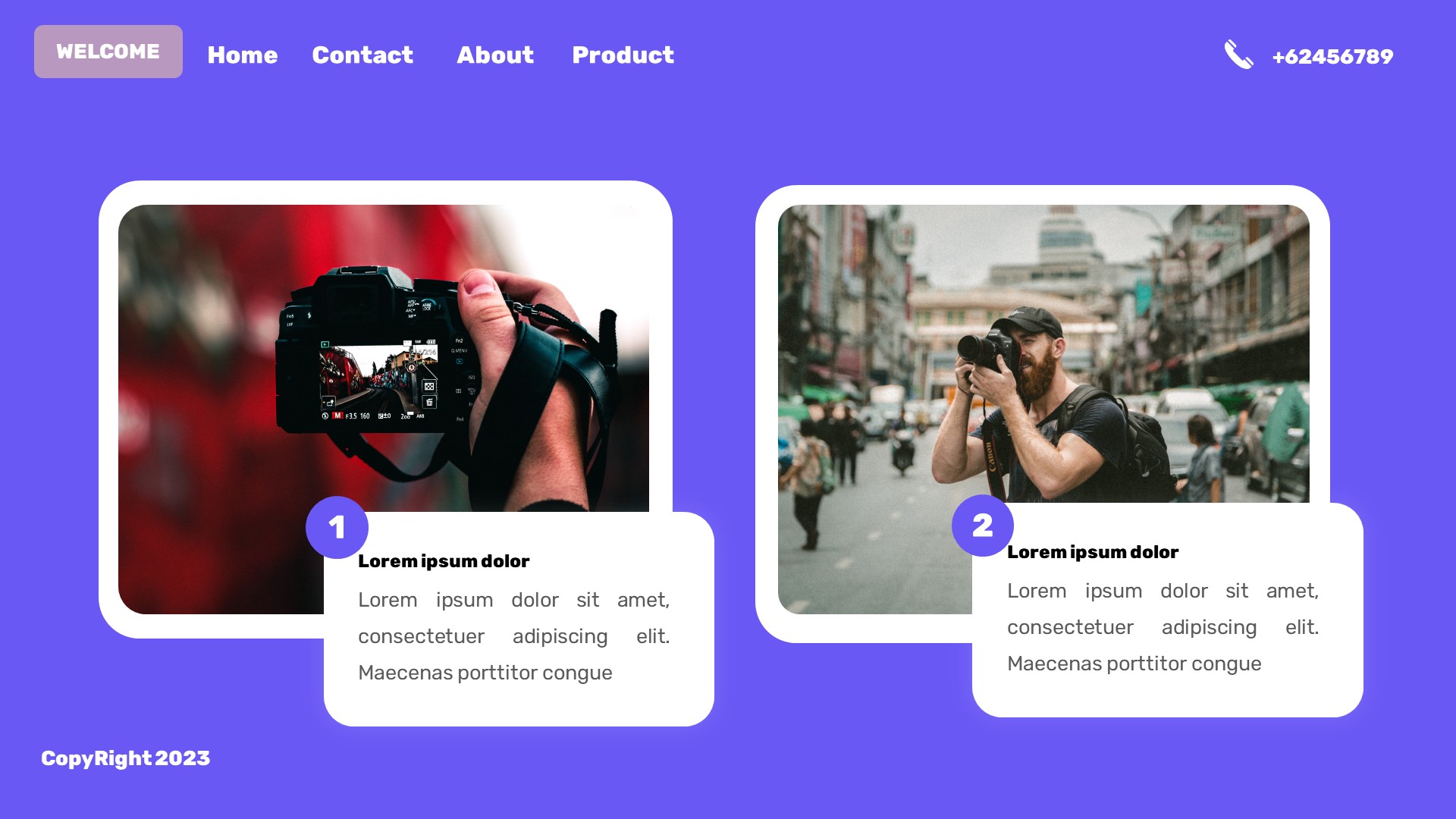 Jamano - Portfolio Photographer Photo Google Slides Template ...