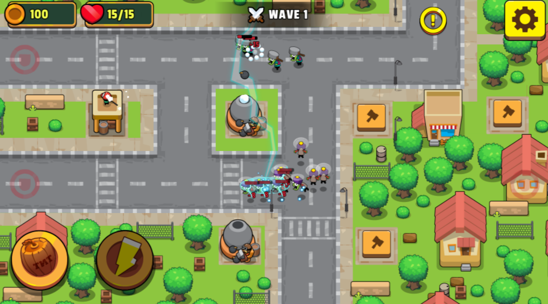 Neighborhood Defense - HTML 5 Game - Construct 3 by QkyGamesStudio