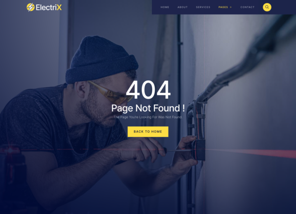 Electrix – Electrician Services & Electrical Repairs Elementor Template Kit by baliniz