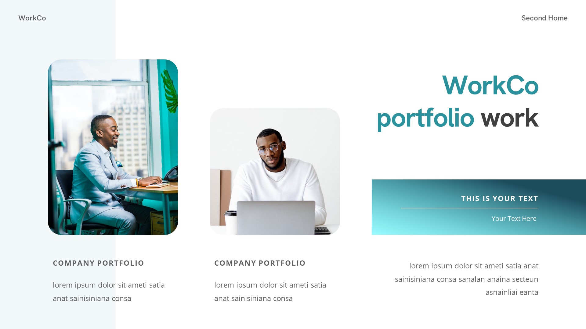 WorkCo - Office & Working space PowerPoint template, Presentation Templates
