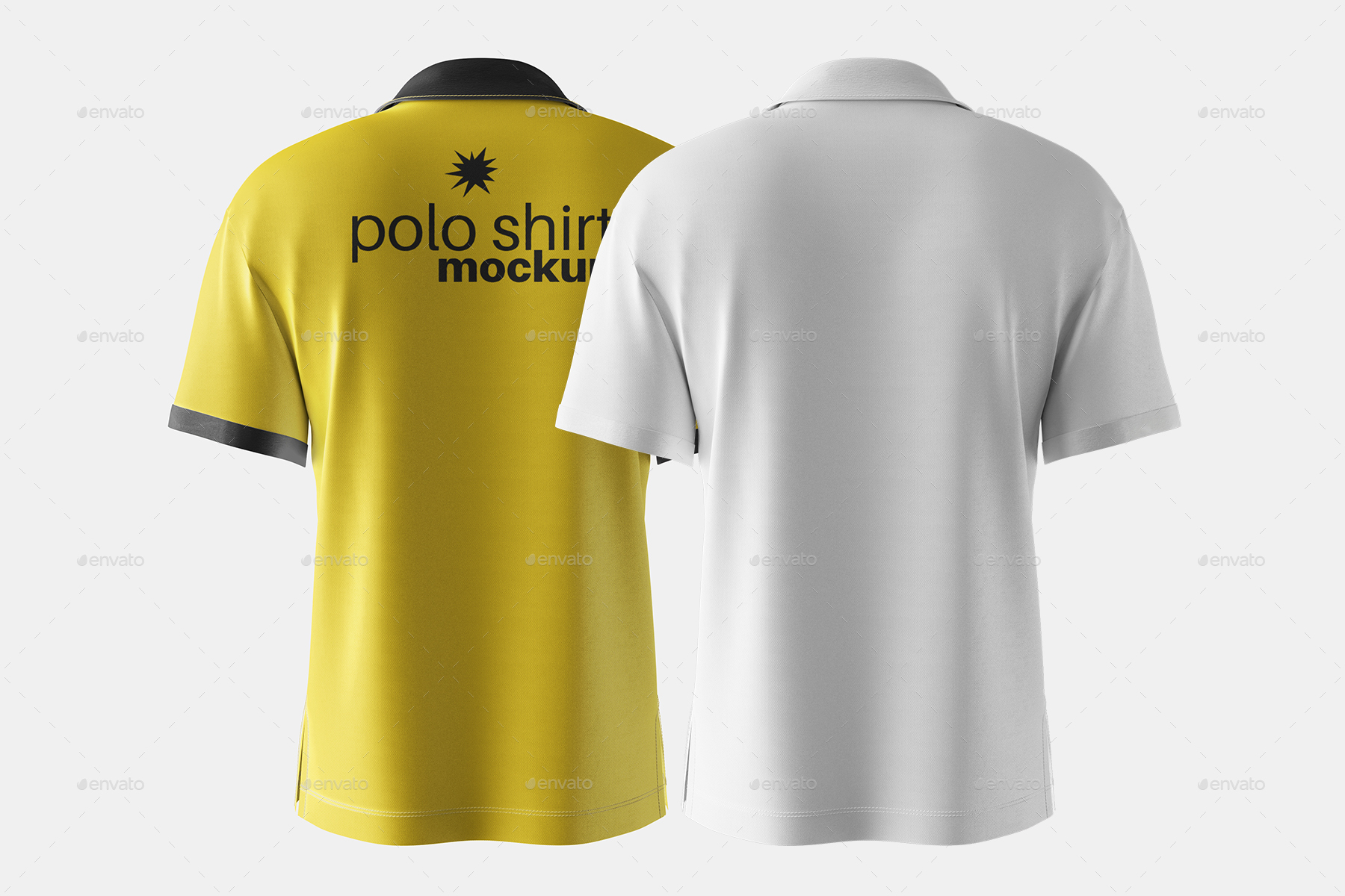 Male Polo Shirt Mockup Set - 6 Editable PSD, Graphics | GraphicRiver