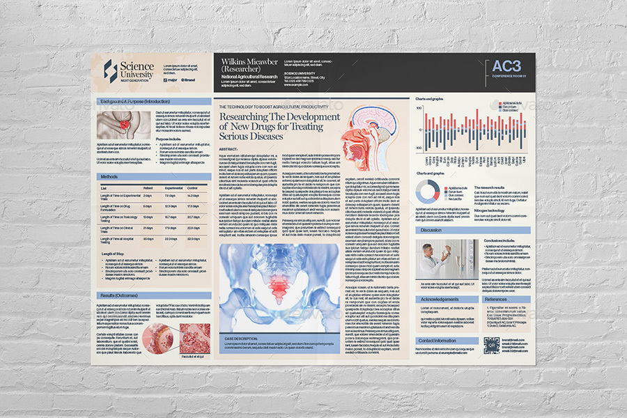Case Study Research Poster Template, Print Templates | GraphicRiver