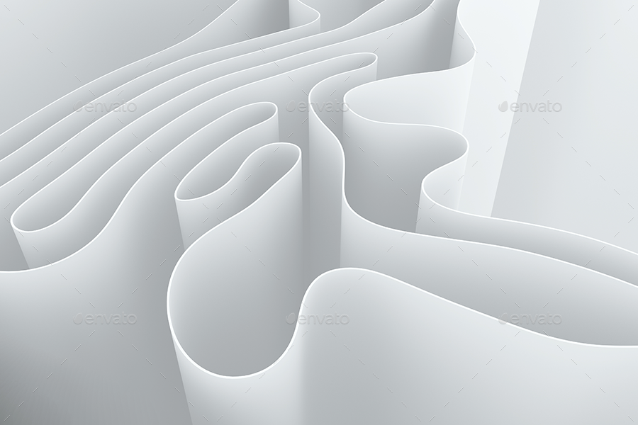 White 3D Twisted Backgrounds, Graphics | GraphicRiver