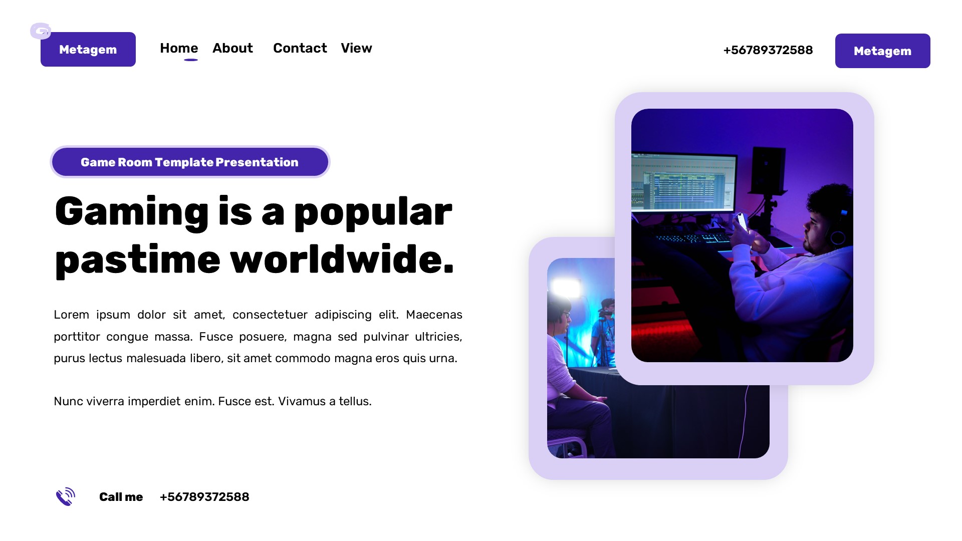 Metagem - Esports and Gaming Google Slides Template, Presentation Templates
