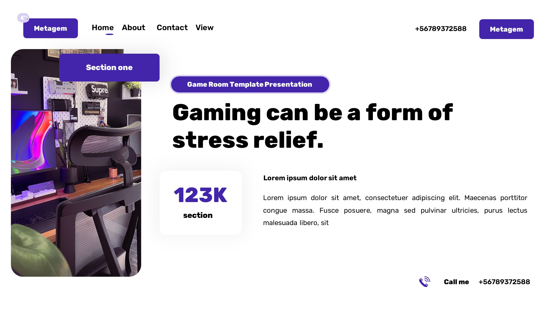 Metagem - Esports and Gaming Google Slides Template, Presentation Templates