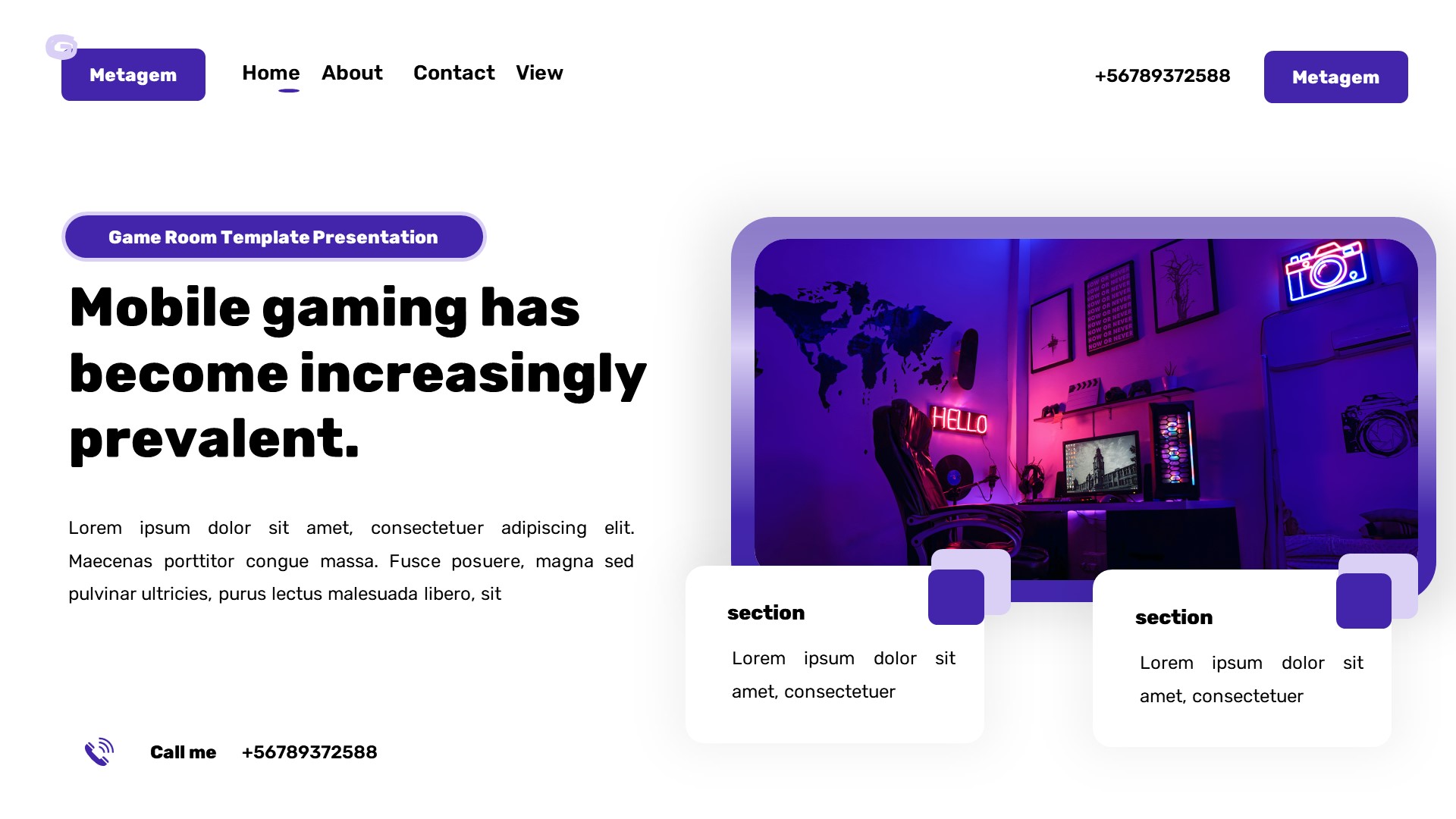 Metagem - Esports and Gaming Google Slides Template, Presentation Templates