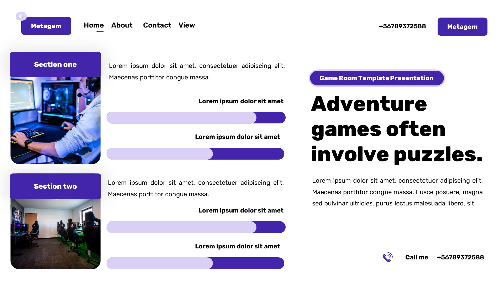 Metagem - Esports and Gaming Google Slides Template, Presentation Templates