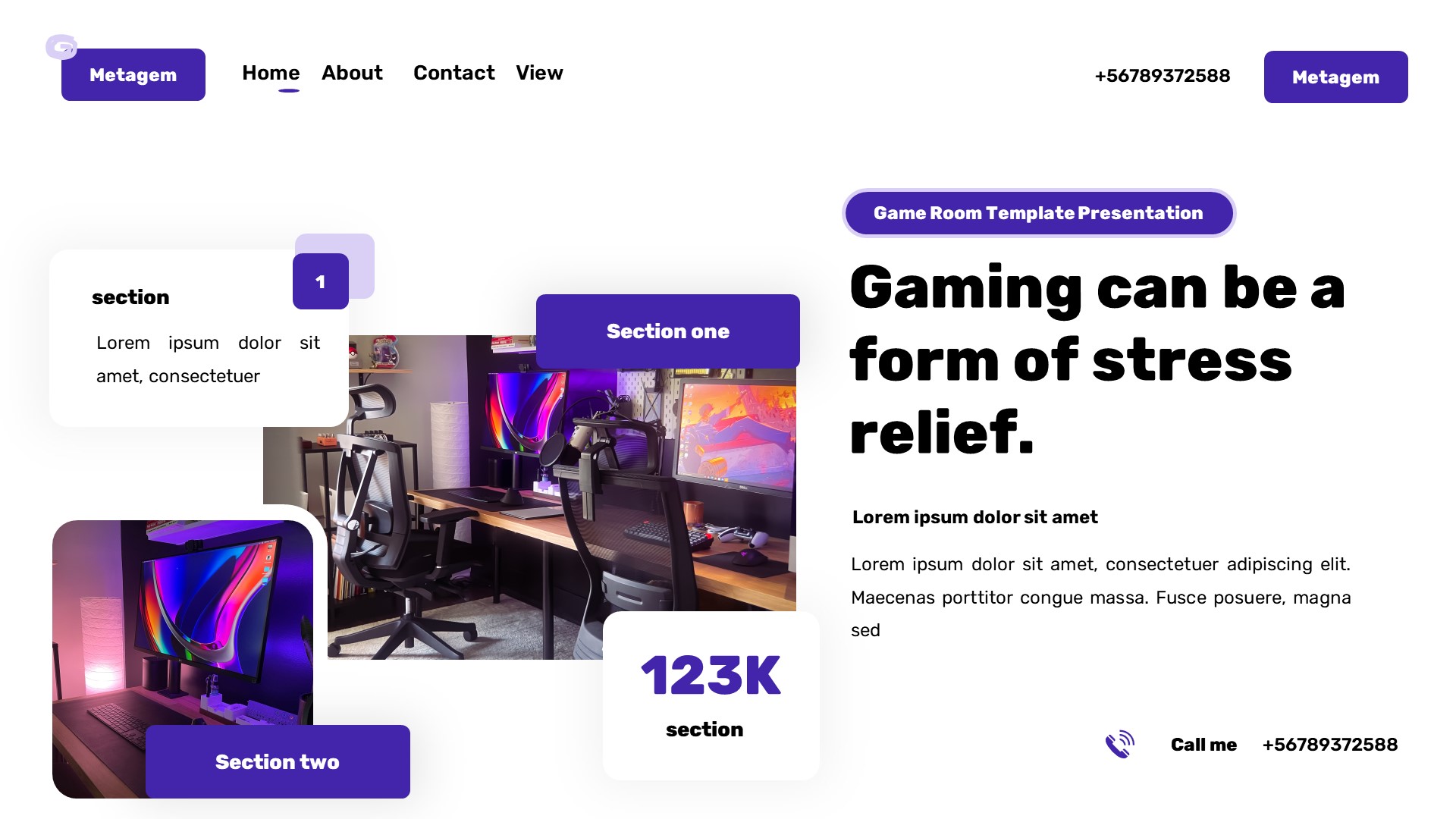 Metagem - Esports and Gaming Google Slides Template, Presentation Templates