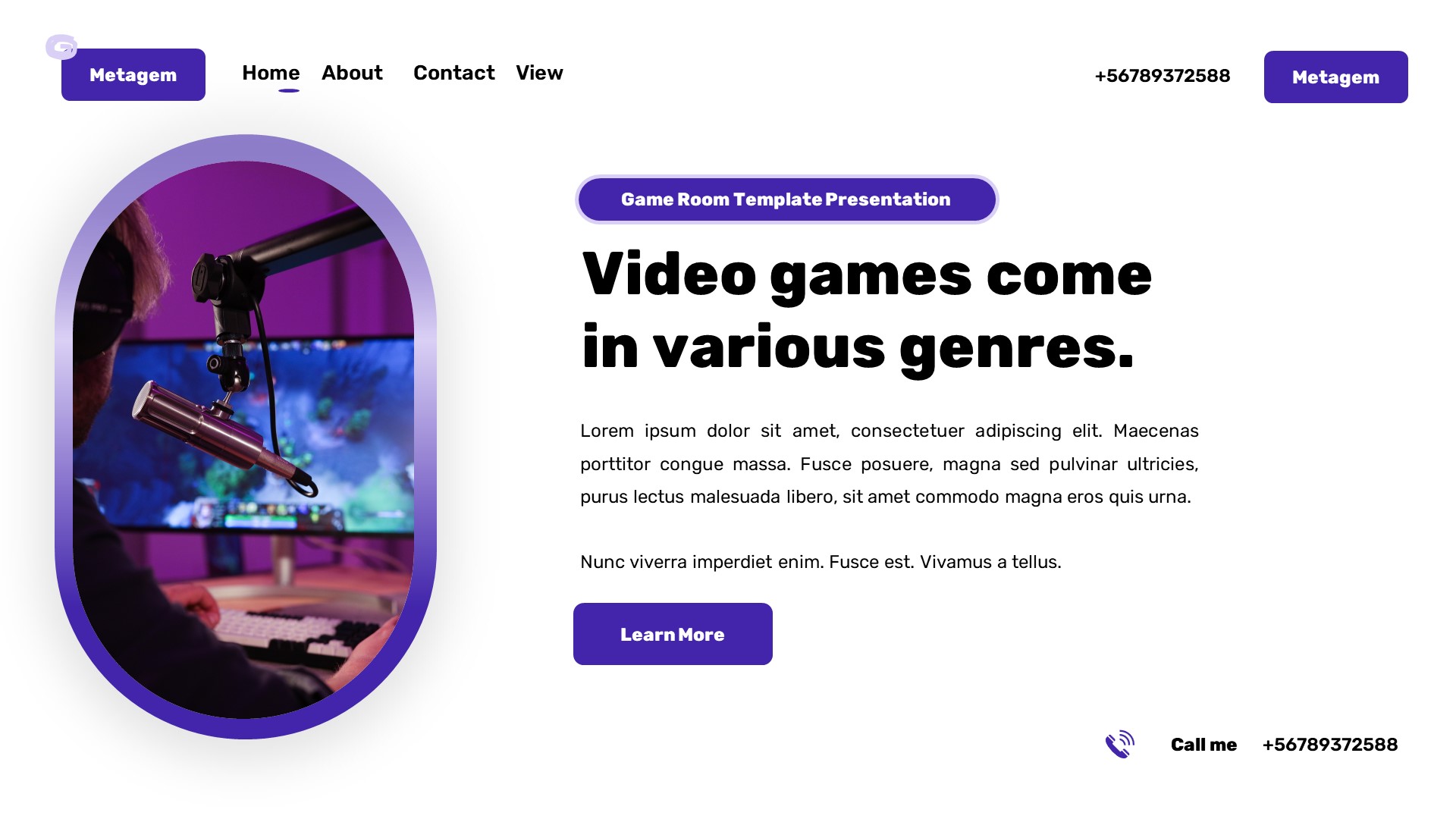 Metagem - Esports and Gaming Google Slides Template, Presentation Templates