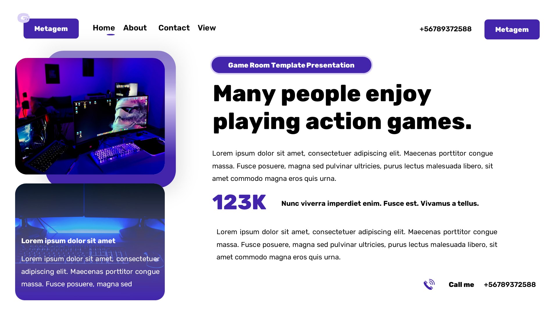 Metagem - Esports and Gaming Google Slides Template, Presentation Templates