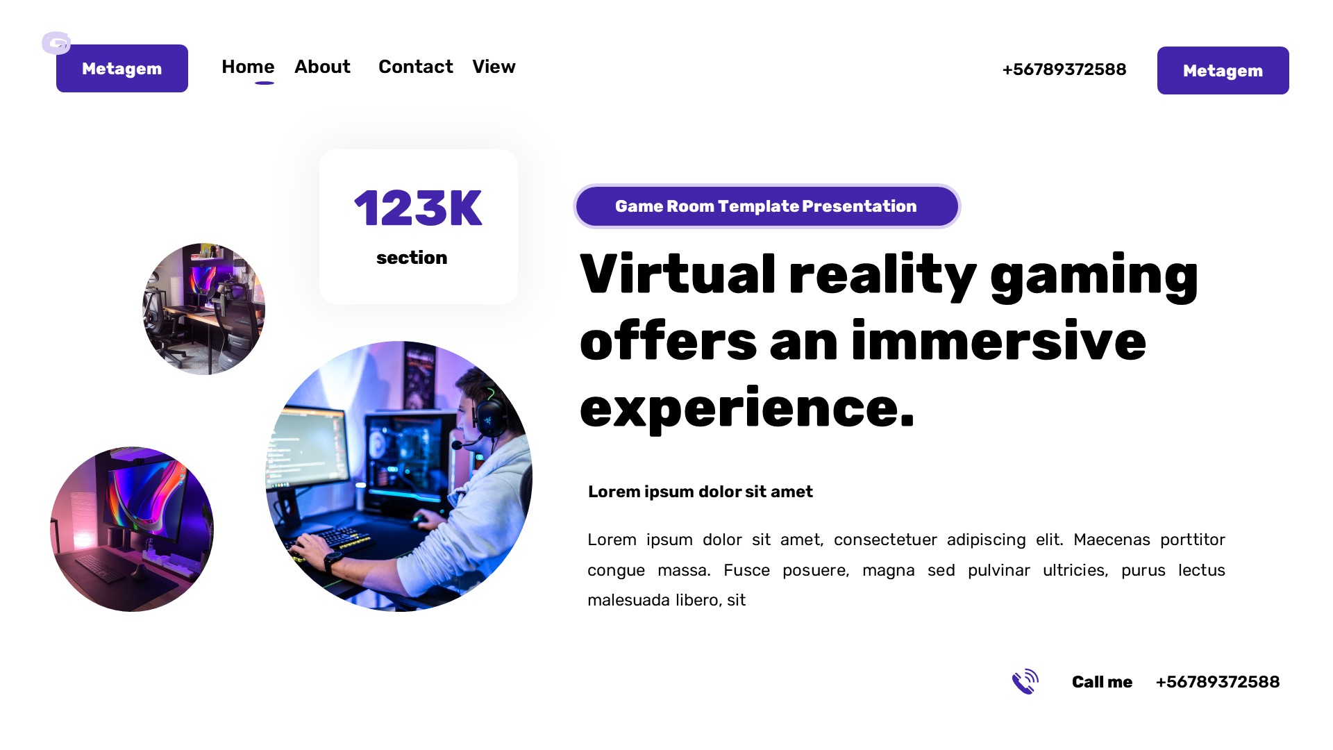 Metagem - Esports and Gaming Google Slides Template, Presentation Templates