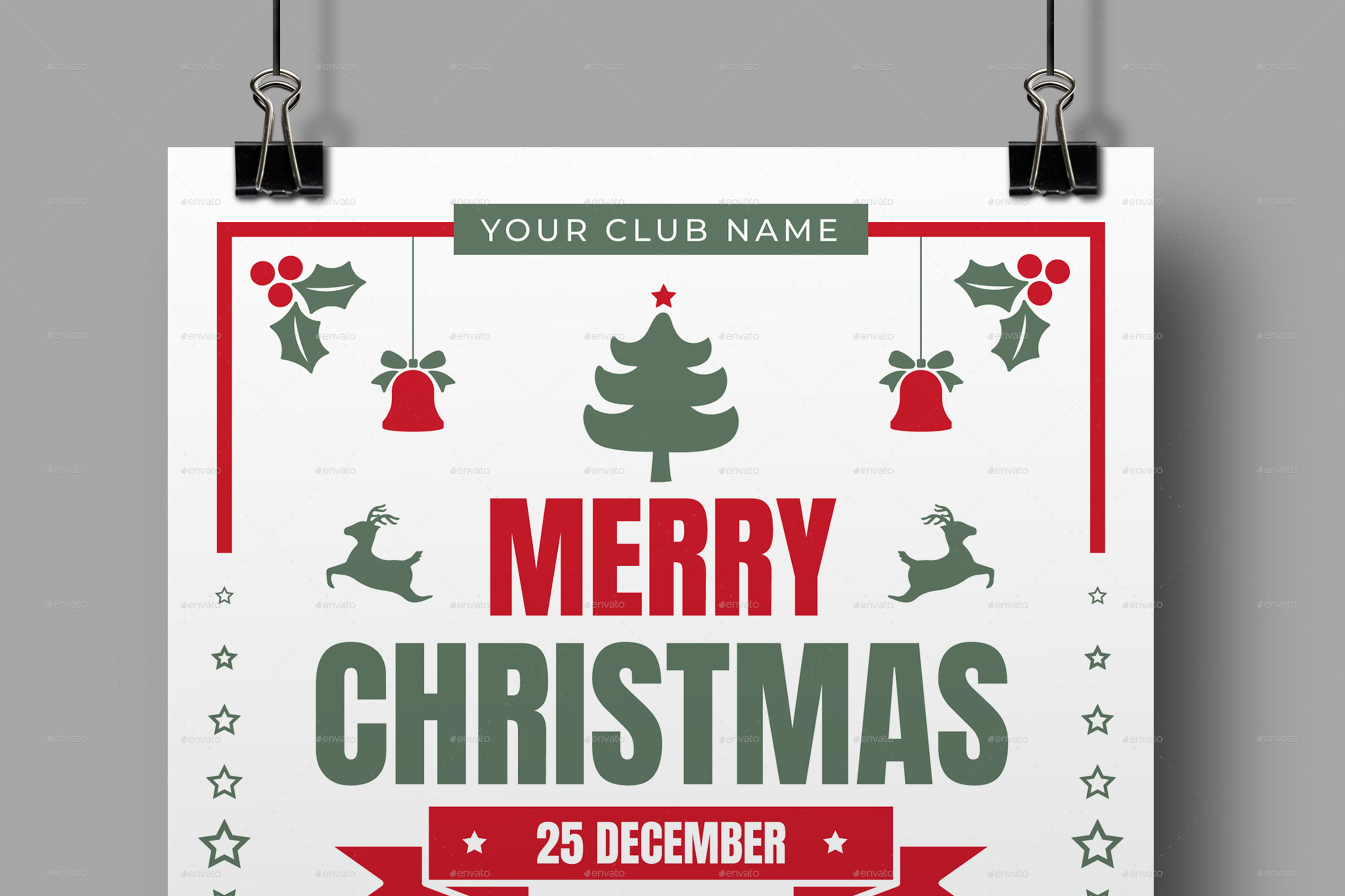 Christmas Flyer Template, Print Templates | GraphicRiver