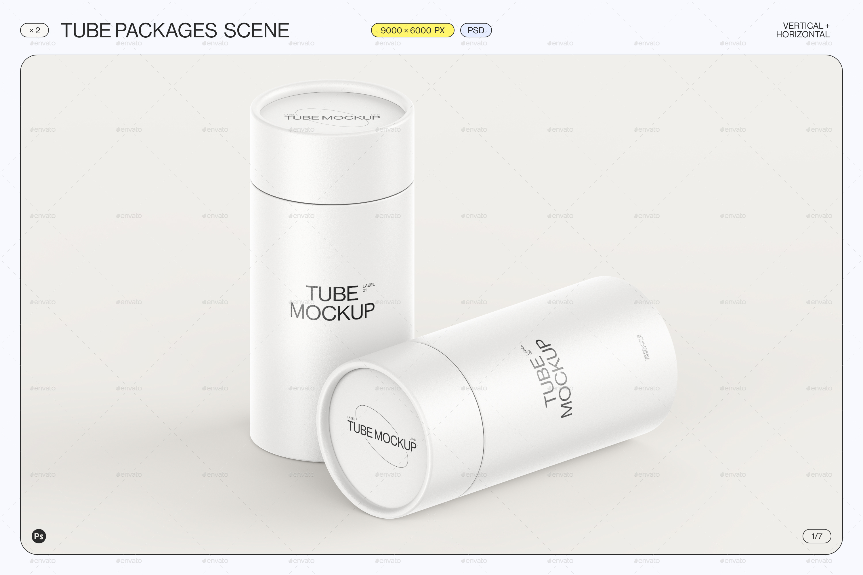 Paper Tube Package Mockup Set 2, Graphics | GraphicRiver