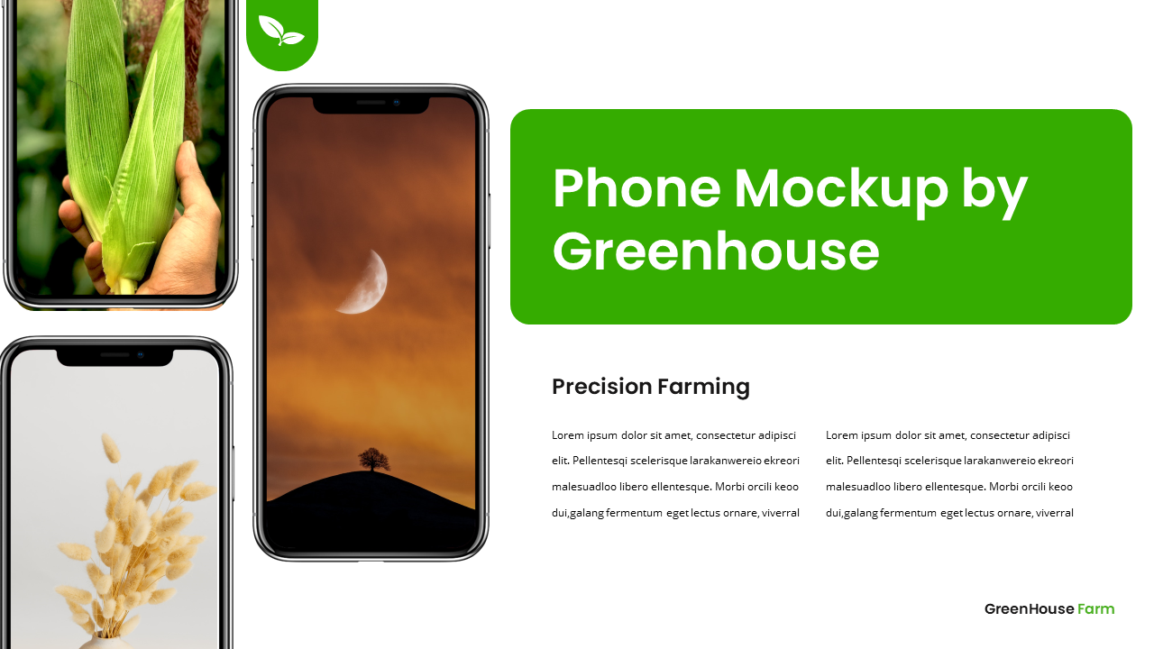 GreenHouse - Nature Agriculture Presentation, Presentation Templates