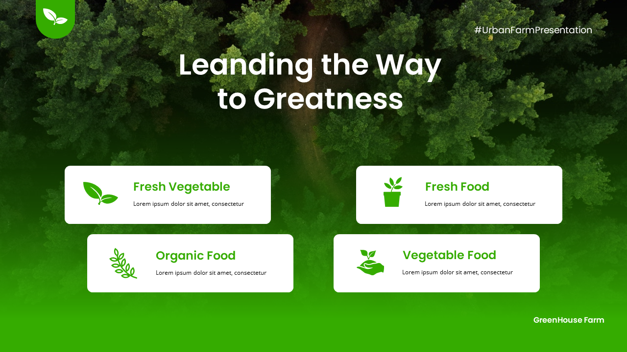 GreenHouse - Nature Agriculture Presentation, Presentation Templates