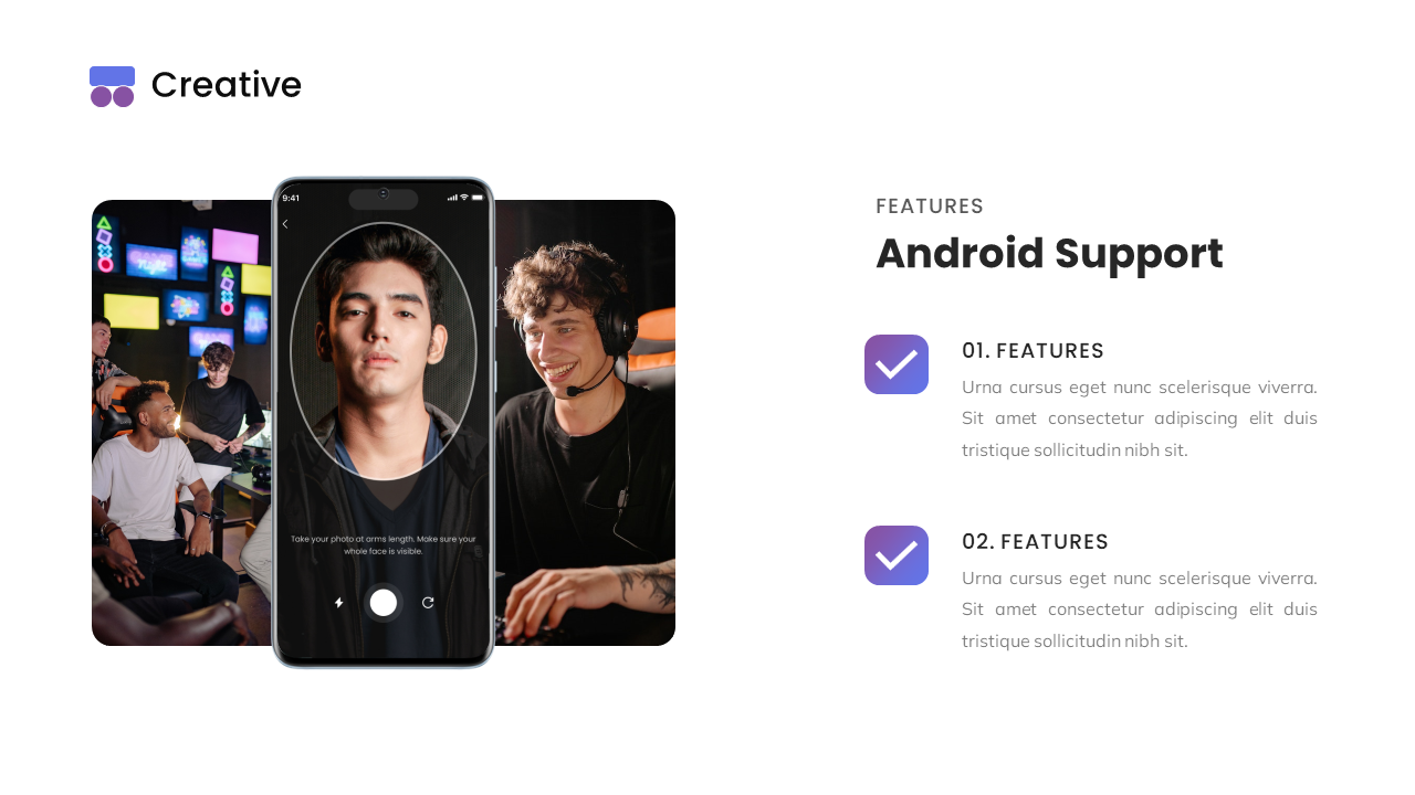 Creative - Mobile App & SAAS Powerpoint Template, Presentation Templates