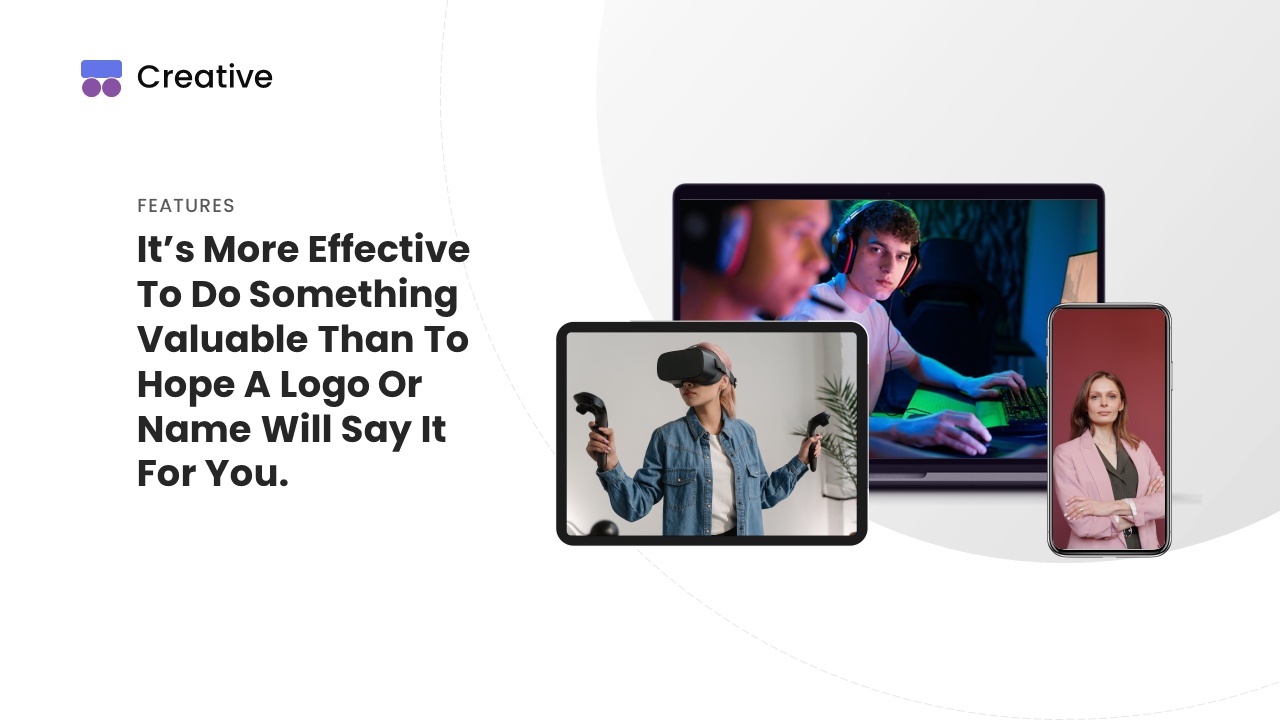 Creative - Mobile App & SAAS Powerpoint Template, Presentation Templates