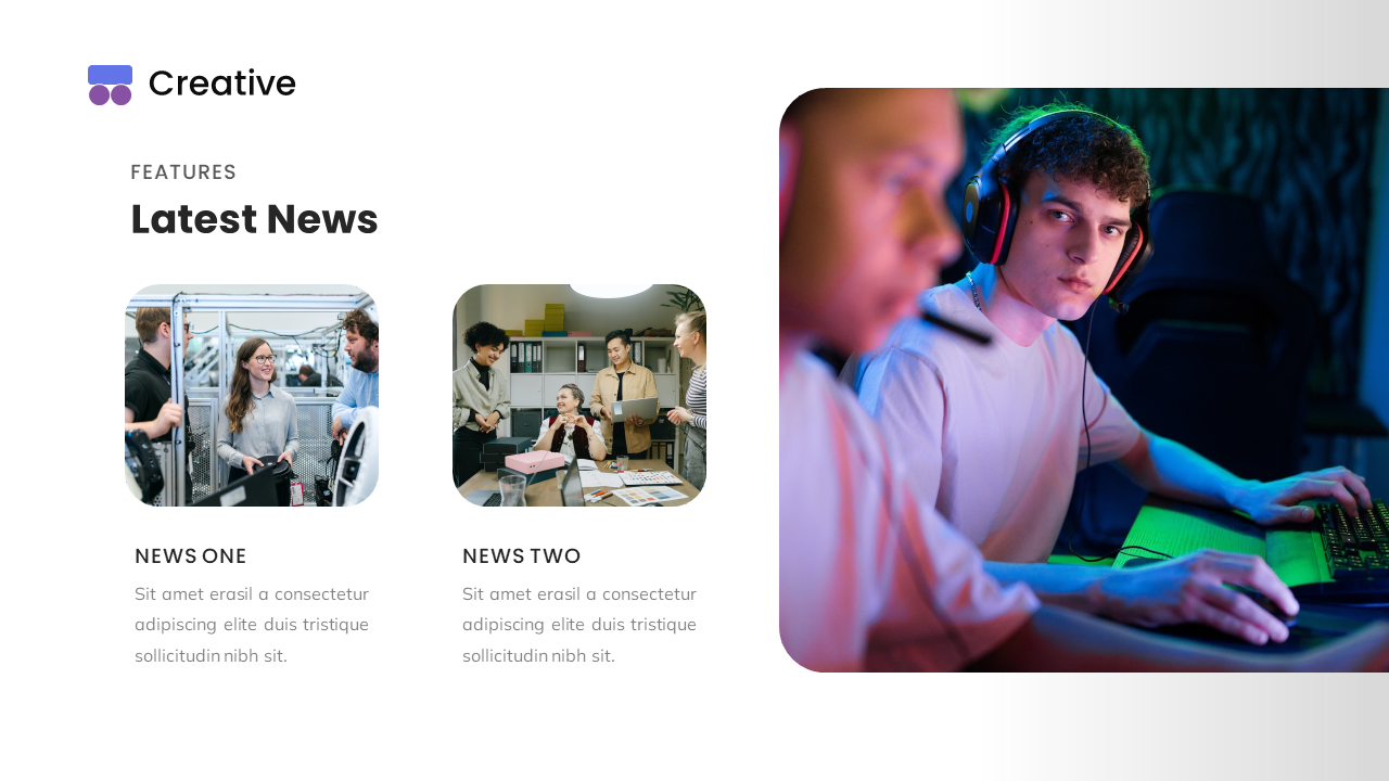 Creative - Mobile App & SAAS Powerpoint Template, Presentation Templates