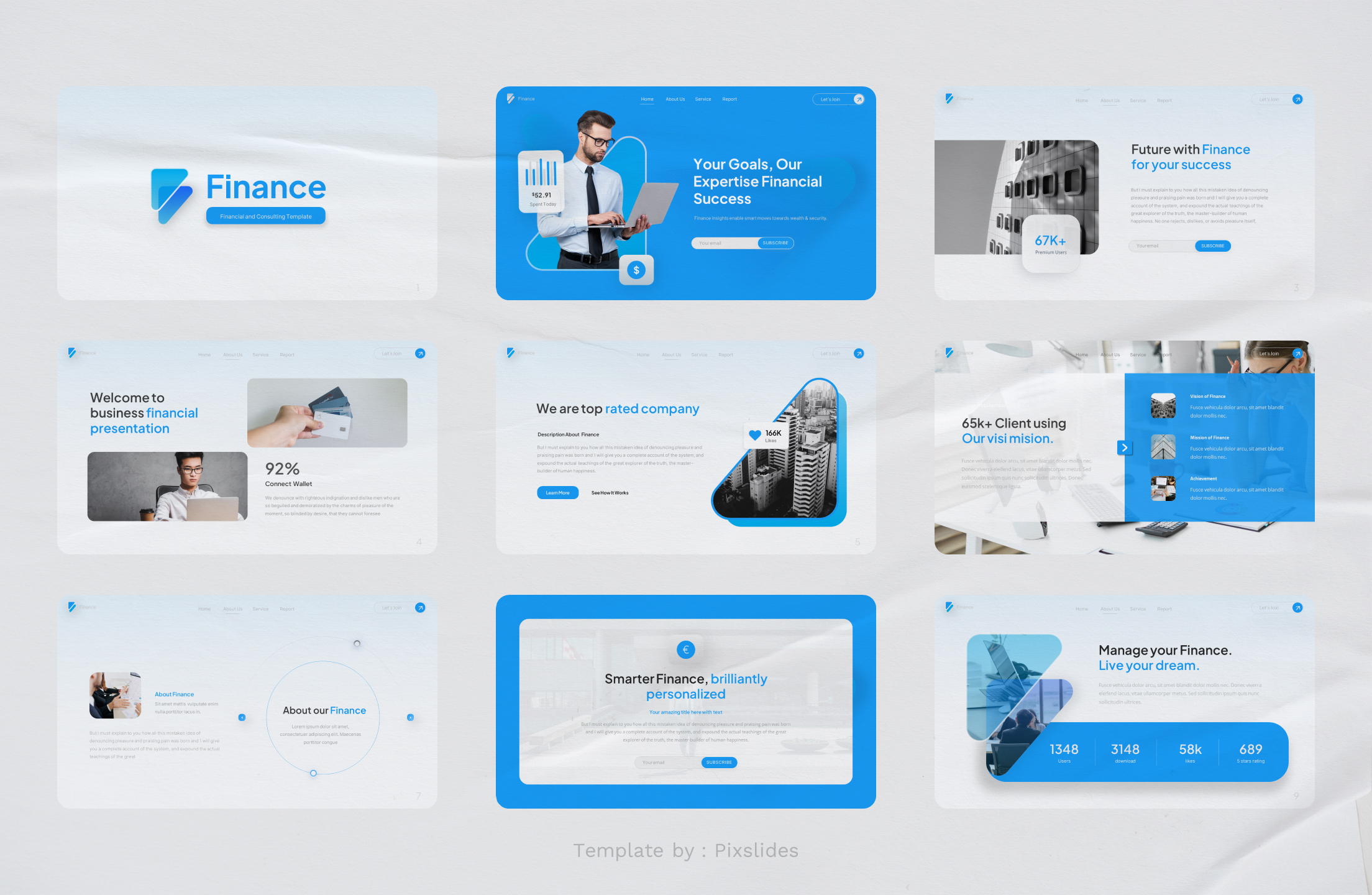 Finance - Financial and Consulting Presentation Template, Presentation ...
