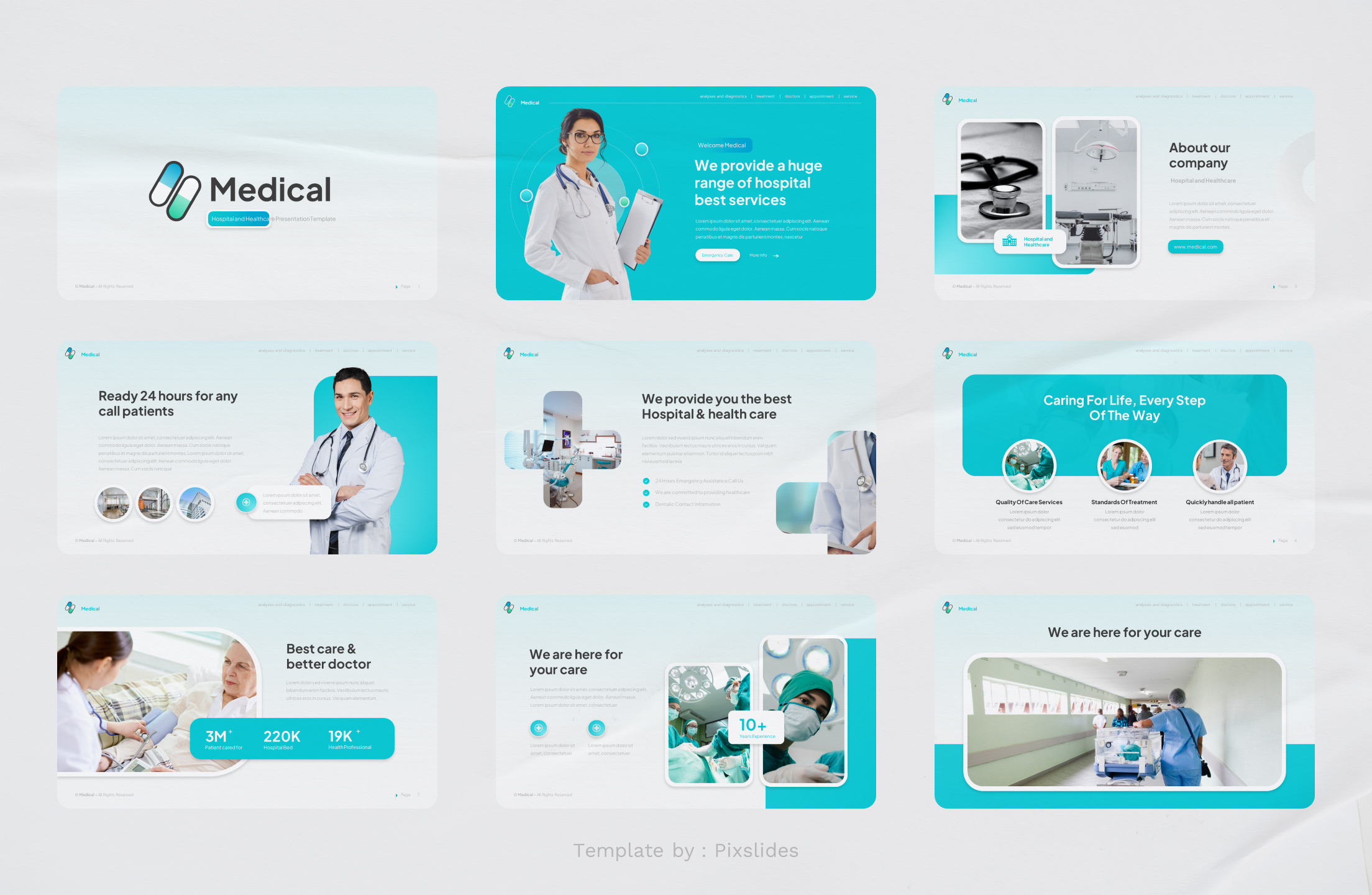 Medical - Hospital and Health Care PowerPoint Presentation Template ...