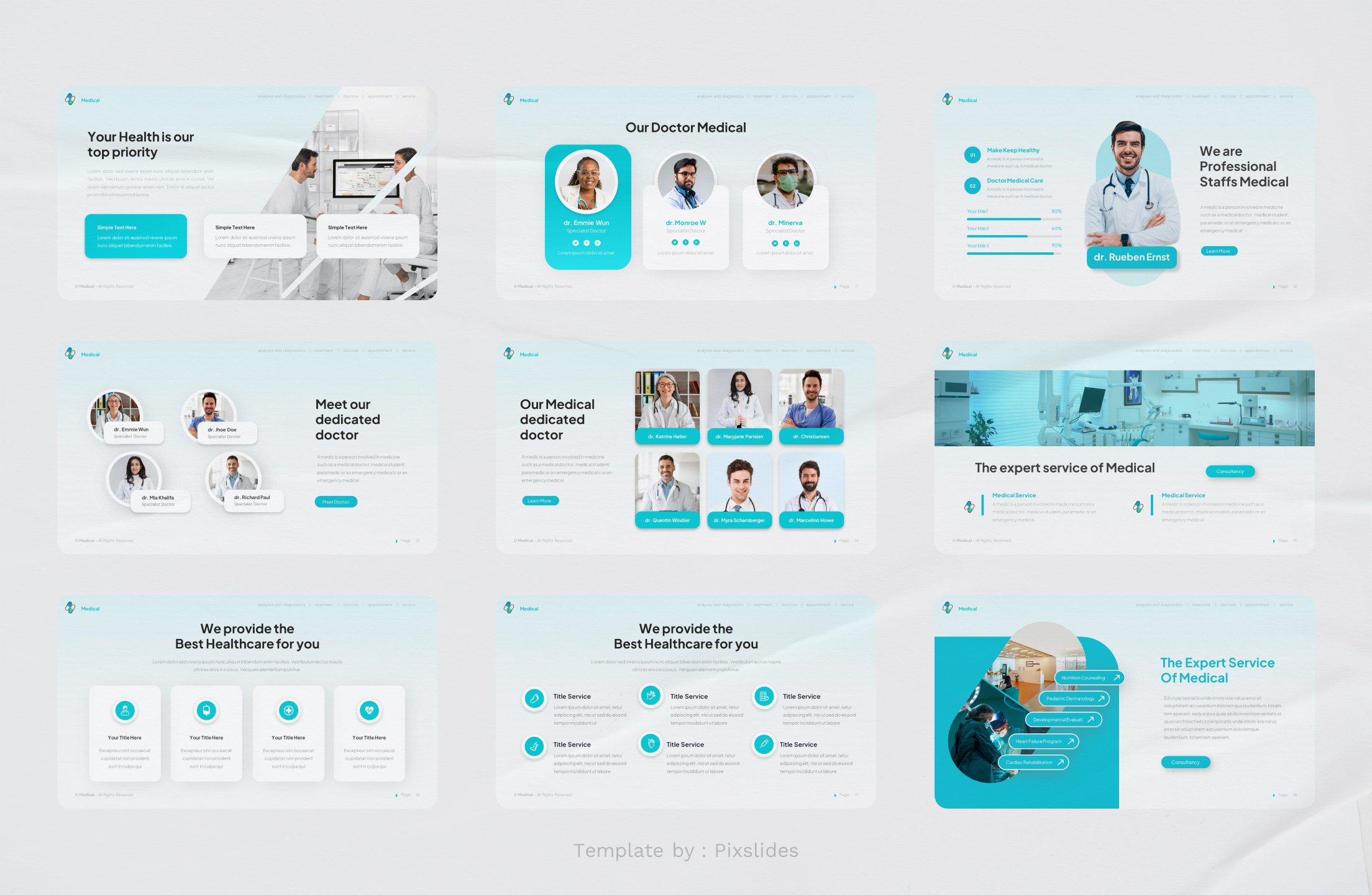 Medical - Hospital and Health Care PowerPoint Presentation Template ...