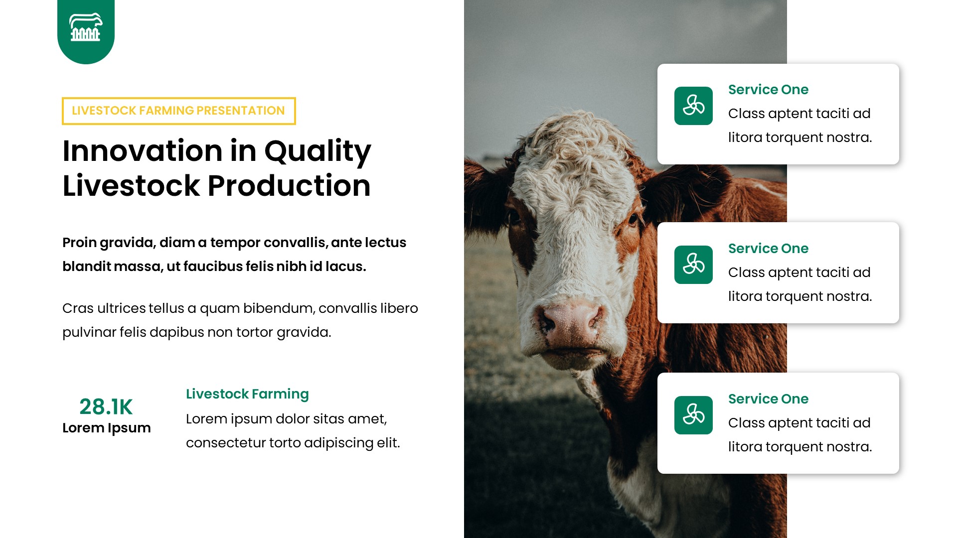 Kandang - Livestock & Farm Google Slides Template, Presentation Templates
