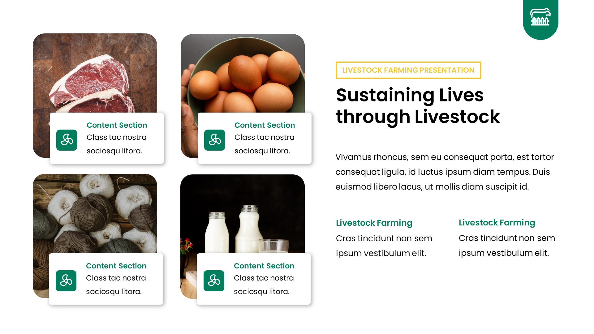 Kandang - Livestock & Farm Powerpoint Template, Presentation Templates