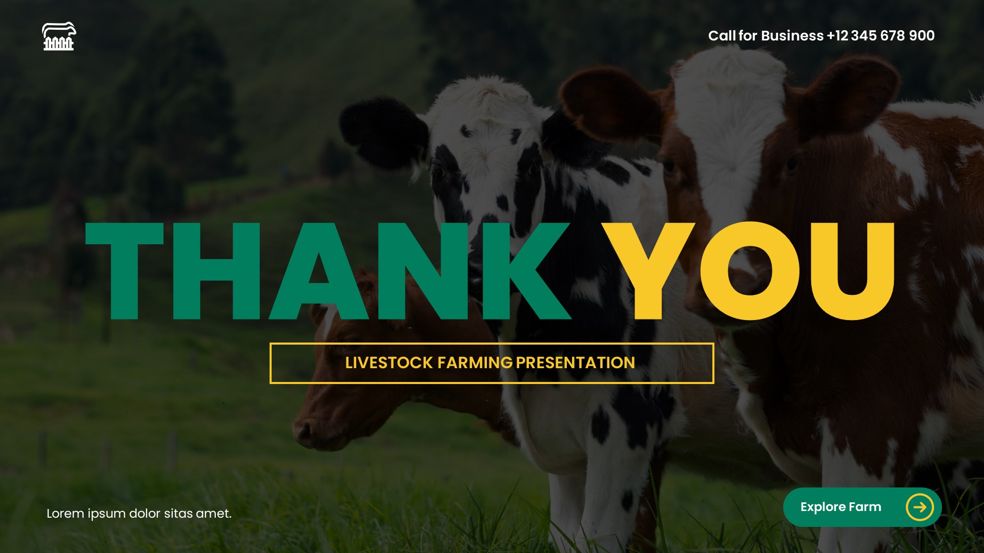 Kandang - Livestock & Farm Powerpoint Template, Presentation Templates