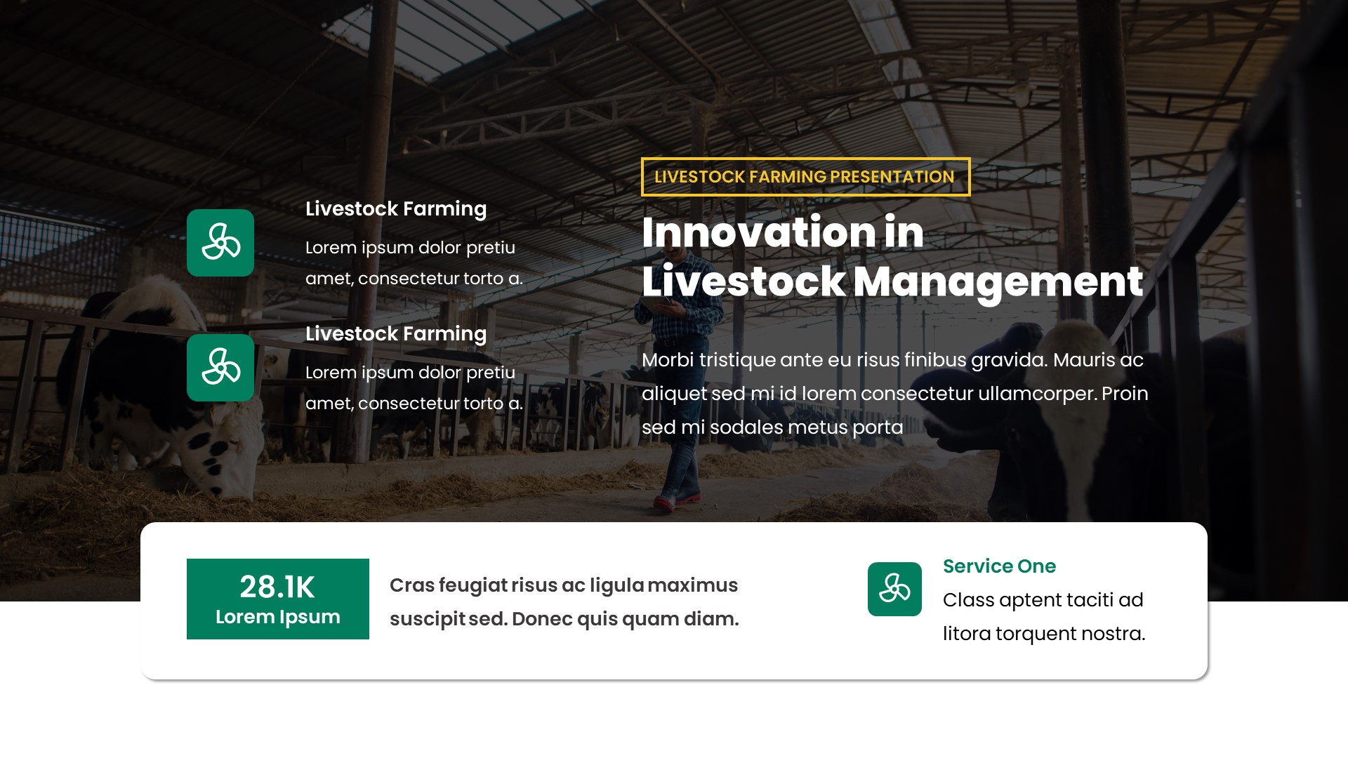 Kandang - Livestock & Farm Powerpoint Template, Presentation Templates