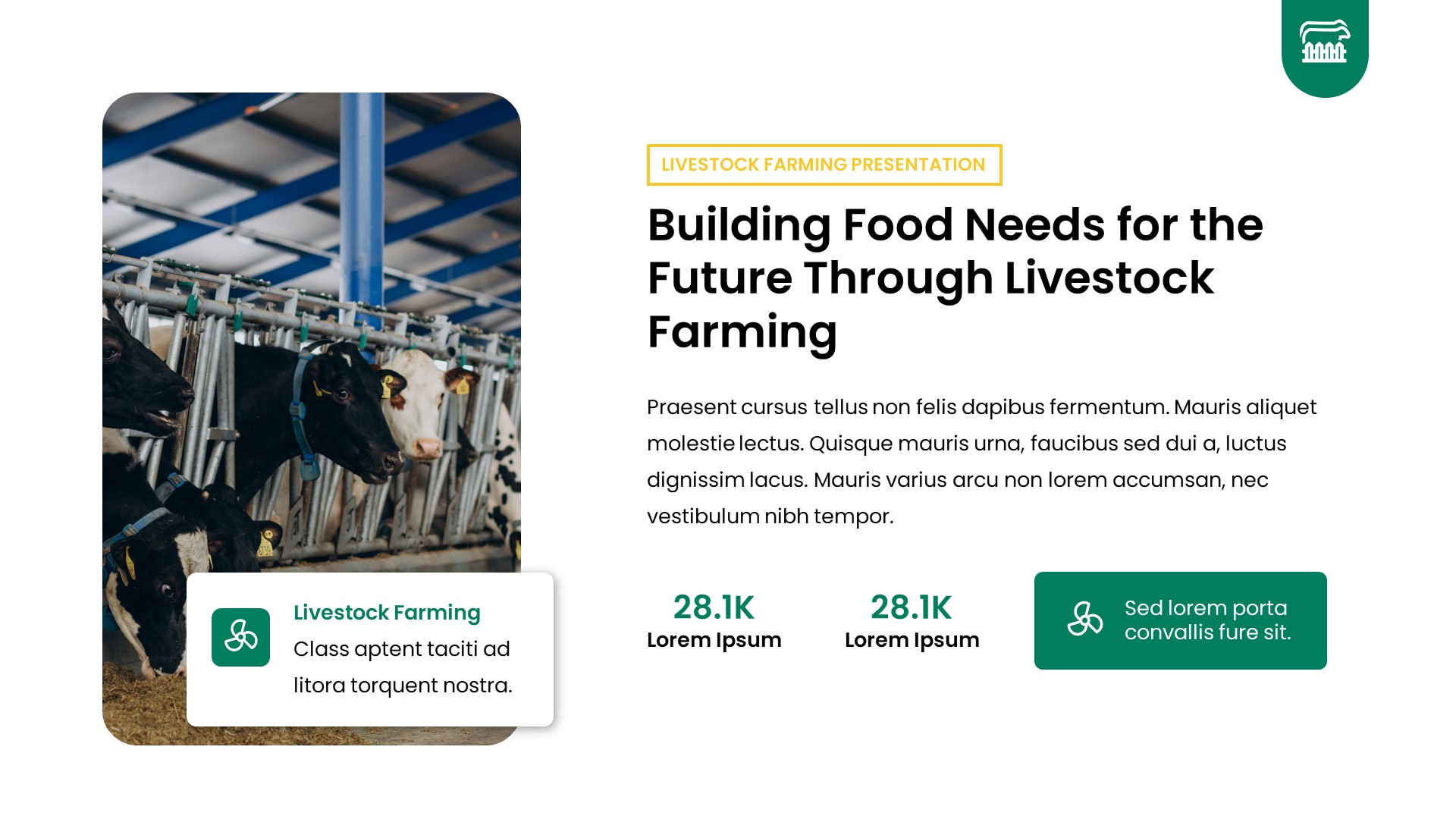 Kandang - Livestock & Farm Powerpoint Template, Presentation Templates