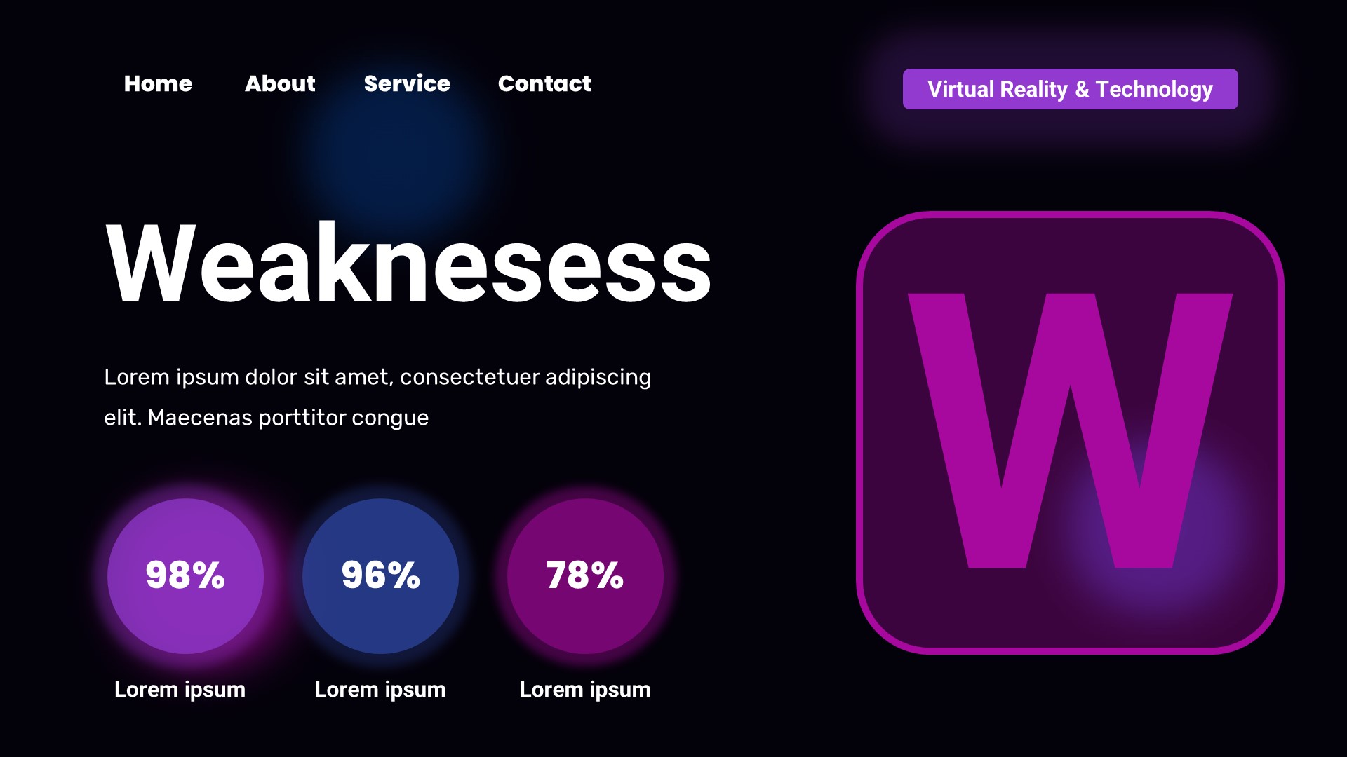 Virgy - VR Modern Tech Powerpoint Template, Presentation Templates