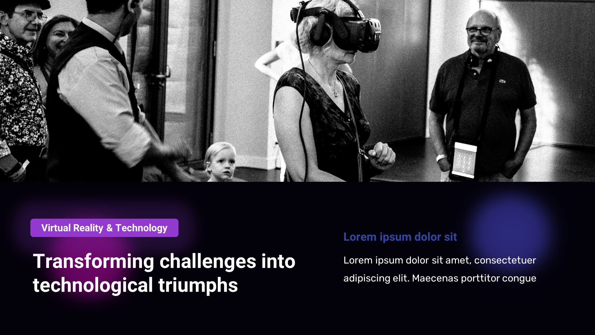 Virgy - VR Modern Tech Powerpoint Template, Presentation Templates