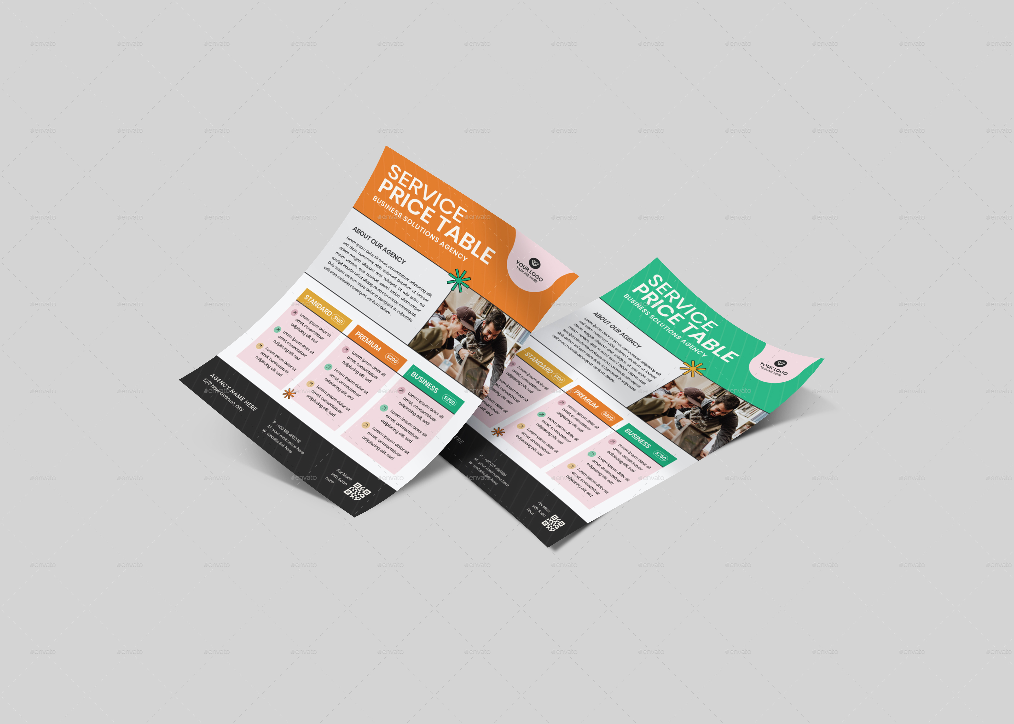 Price Table Flyer Template, Print Templates | GraphicRiver