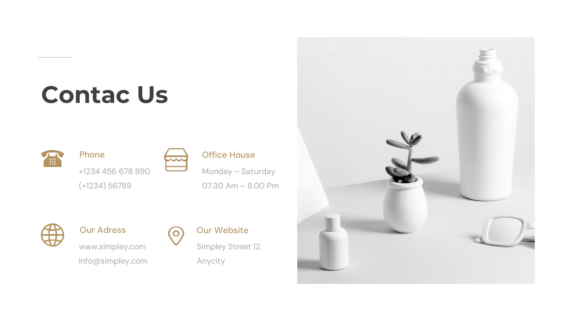 Simpley – Minimalist PowerPoint Template, Presentation Templates ...