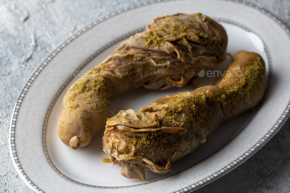 Stuffed rice tripe or offal food Shirdan Dolma is the favorite food ...