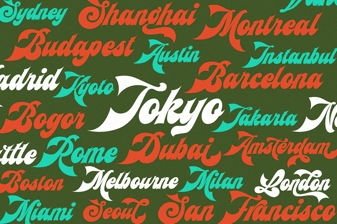 Lettro | Retro Layered Script, Fonts | GraphicRiver