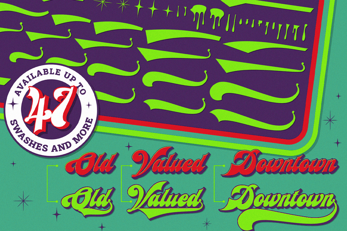 Lettro | Retro Layered Script, Fonts | GraphicRiver