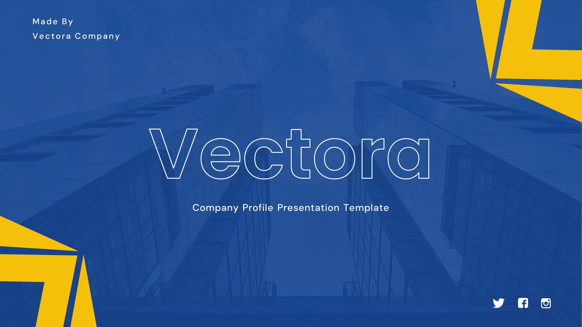 Vectora – Company Profile PowerPoint Template, Presentation Templates