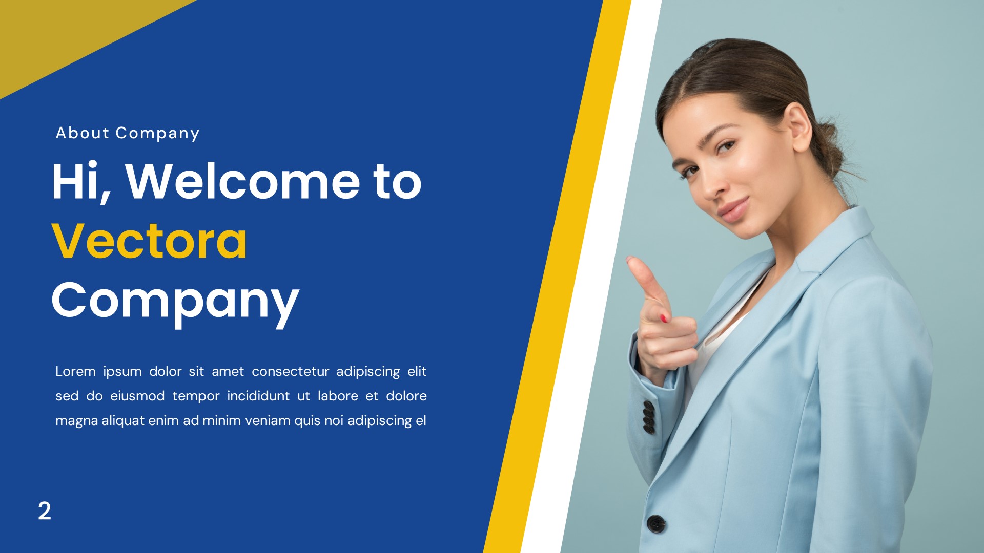 Vectora – Company Profile PowerPoint Template, Presentation Templates