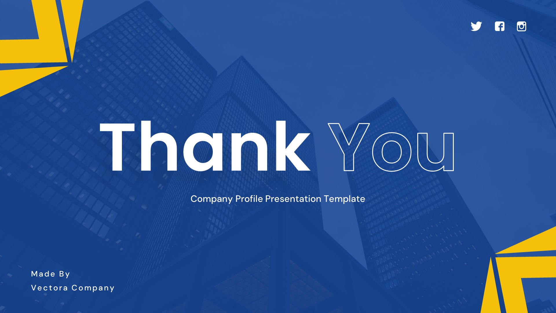 Vectora – Company Profile PowerPoint Template, Presentation Templates