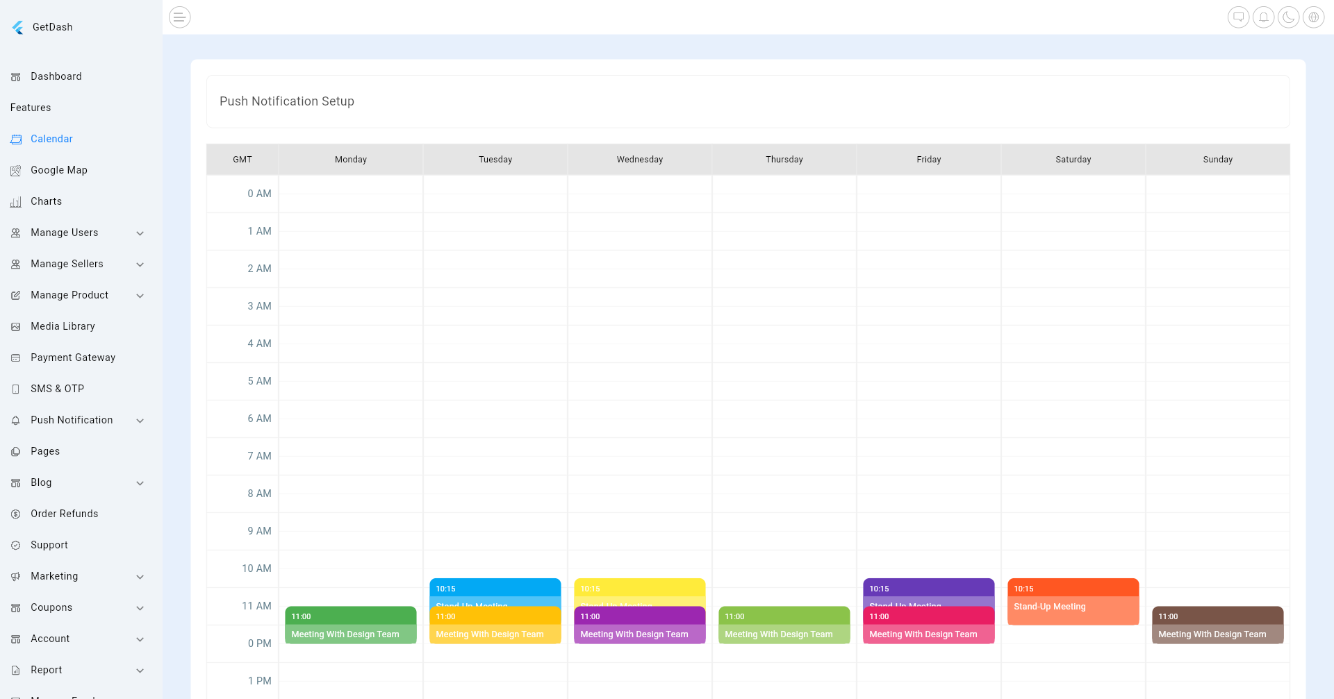 GetDash - Flutter Responsive Admin Panel | Dashboard by getbuildfirst