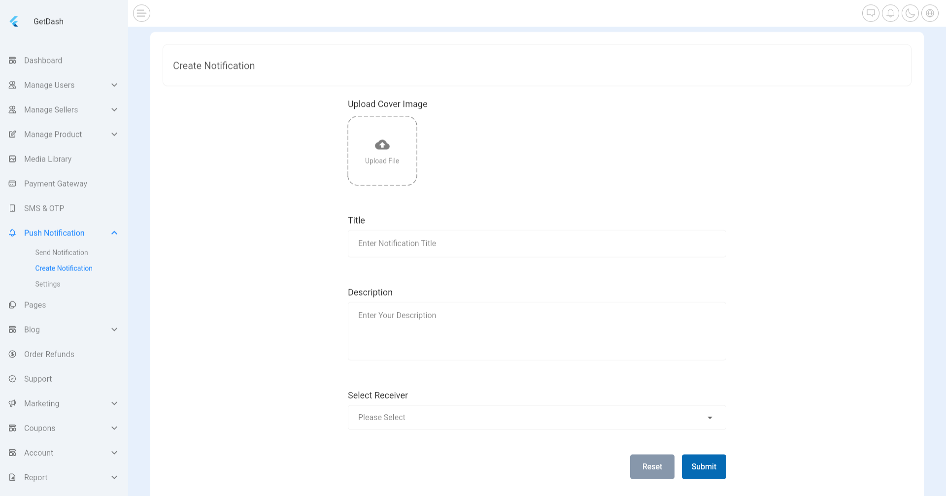 GetDash - Flutter Responsive Admin Panel | Dashboard by getbuildfirst