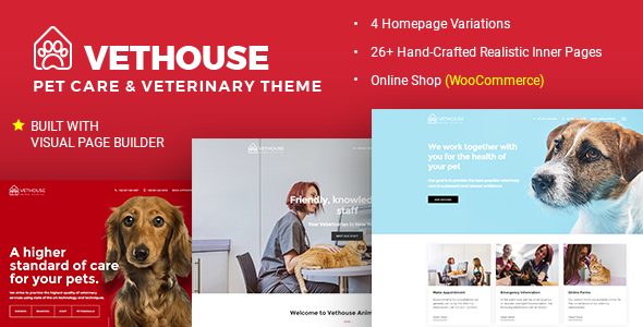 Vethouse - Pet Care & Veterinary Theme by freevision | ThemeForest