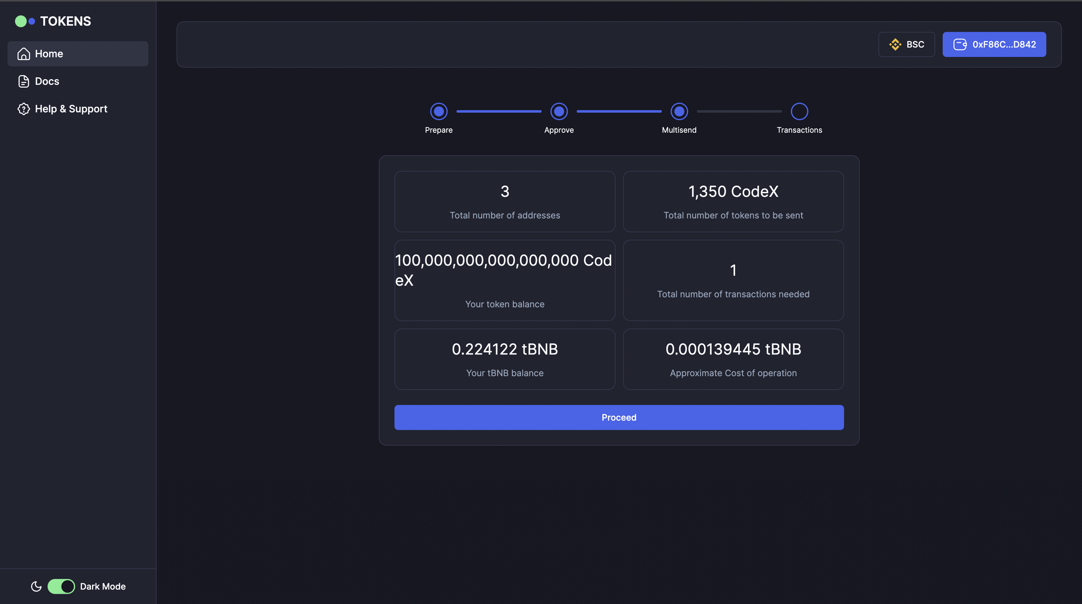 BulkSender | BSC Crypto Token MultiSender Service dApp With Smart ...
